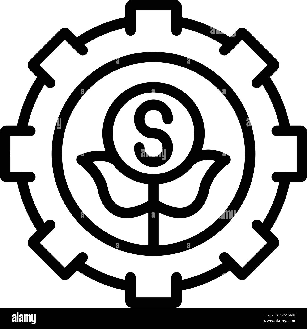 Grow finance business icon outline vector. Success growth. Strategy ...