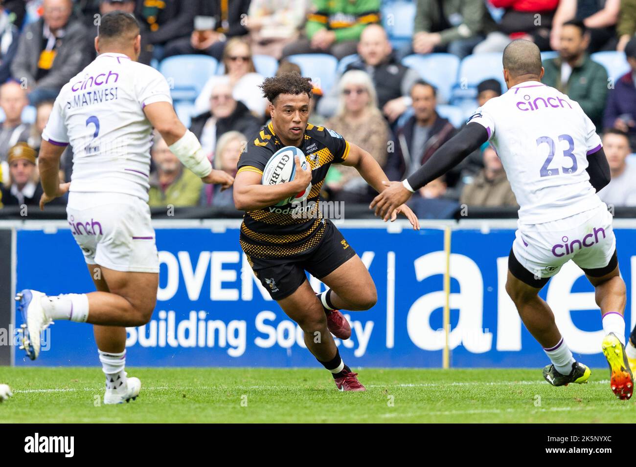 Gabriel Oghre of Wasps Rugby during the Gallagher Premiership match ...