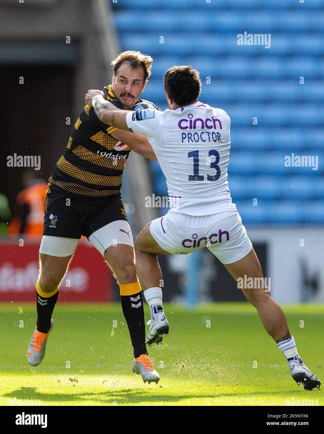 Burger Odendaal of Wasps Rugby during the Gallagher Premiership match ...