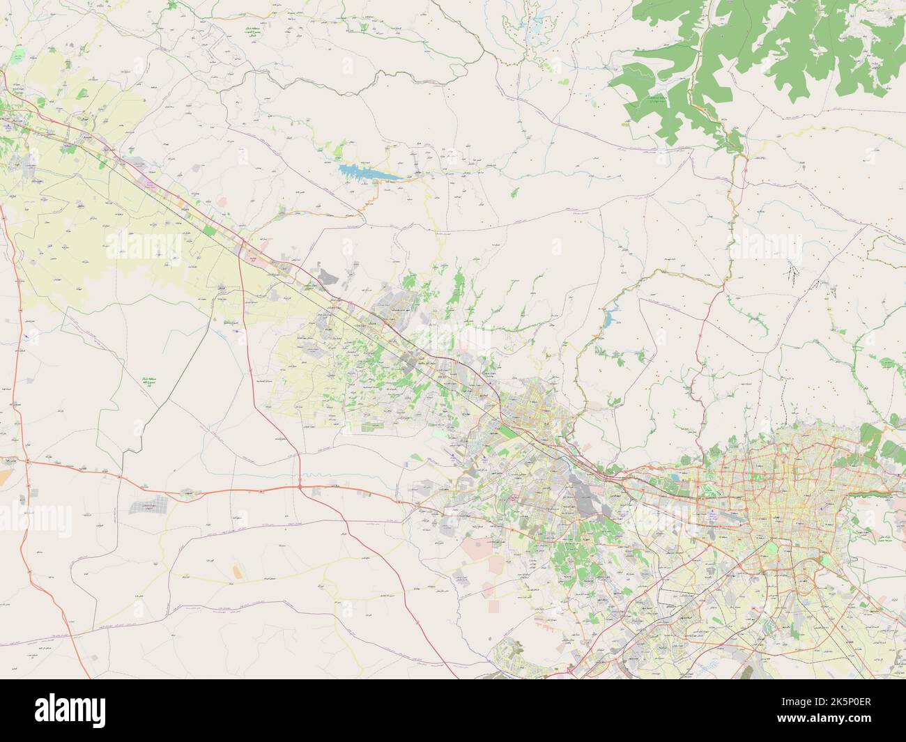 Alborz, province of Iran. Open Street Map Stock Photo - Alamy