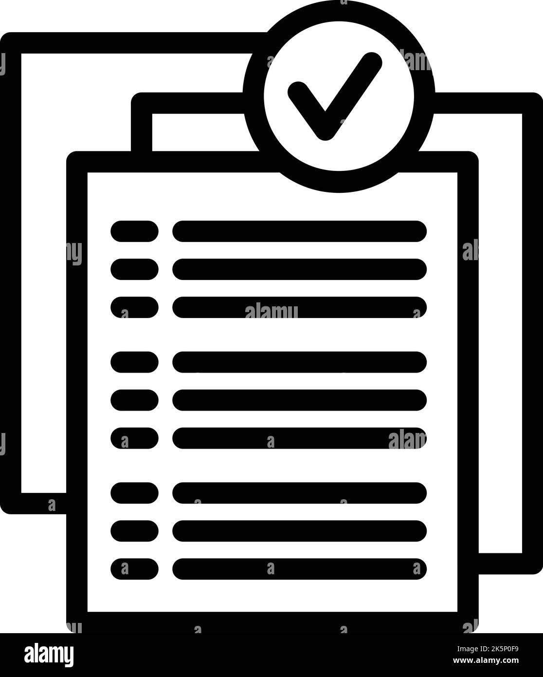 Approved document icon outline vector. Incubator idea. Work person ...