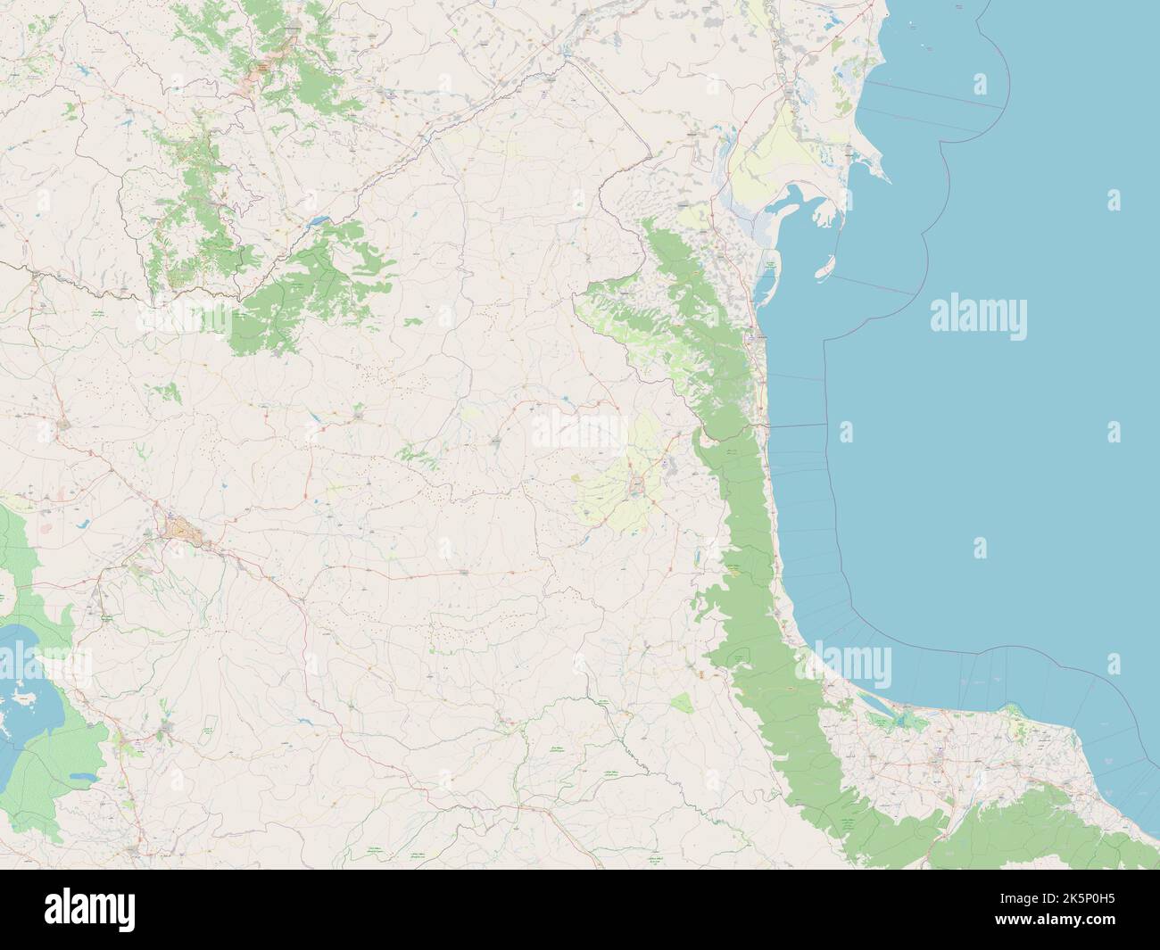 Ardebil, province of Iran. Open Street Map Stock Photo - Alamy