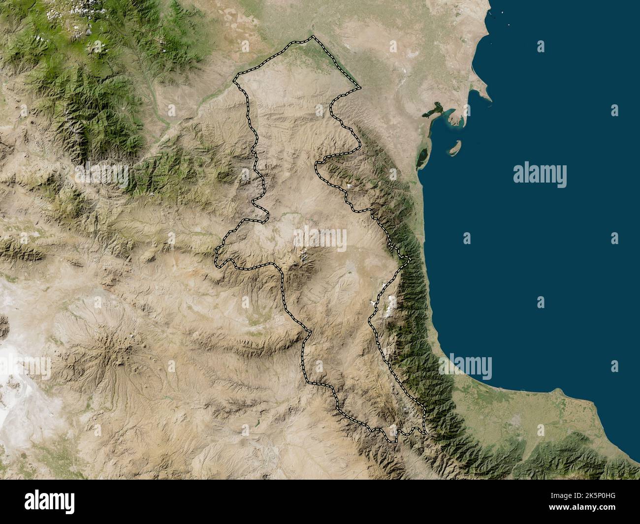 Ardebil, province of Iran. Low resolution satellite map Stock Photo - Alamy