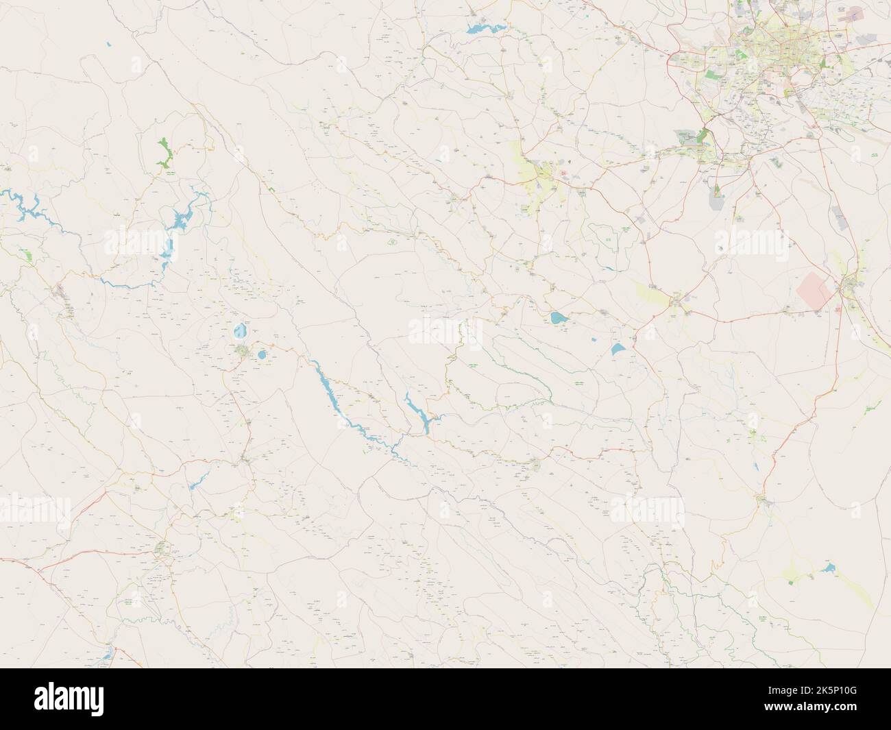 Chahar Mahall and Bakhtiari, province of Iran. Open Street Map Stock ...