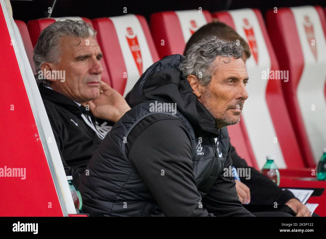 Luca Gotti, head coach of Spezia Calcio during the Italian championship ...