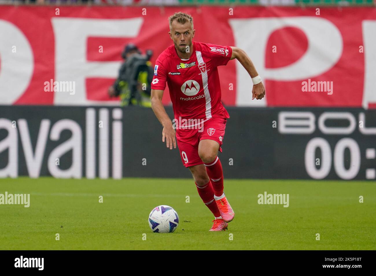 Christian Gytkjaer (#9 AC Monza) during the Italian championship Serie ...