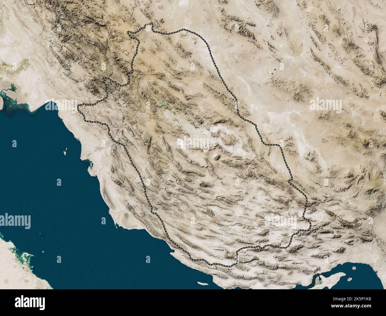 Fars, province of Iran. Low resolution satellite map Stock Photo - Alamy