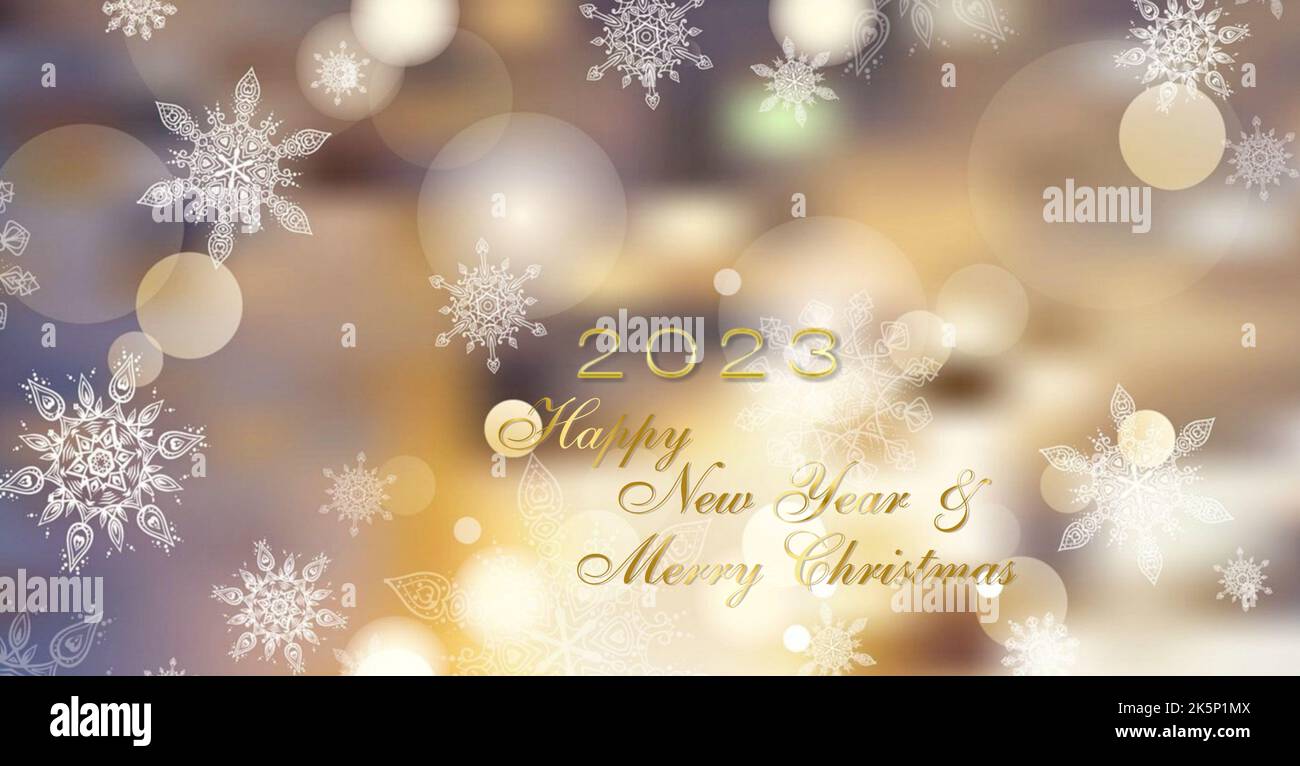 Festive background with bokeh lights and fireworks with 2023 number Stock Photo - Alamy