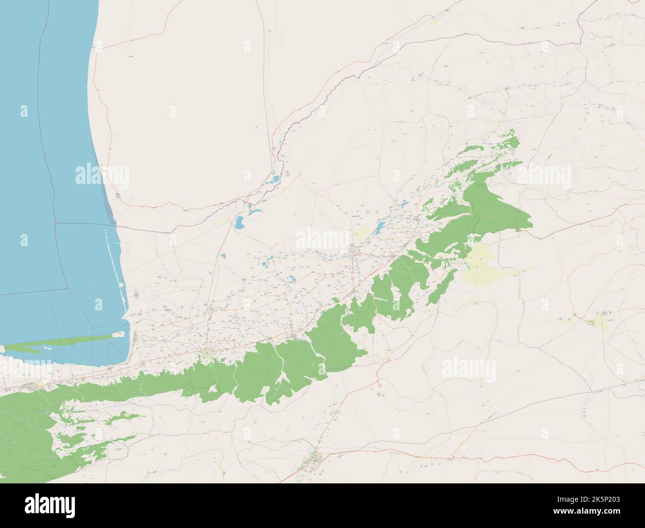 Golestan, province of Iran. Open Street Map Stock Photo - Alamy