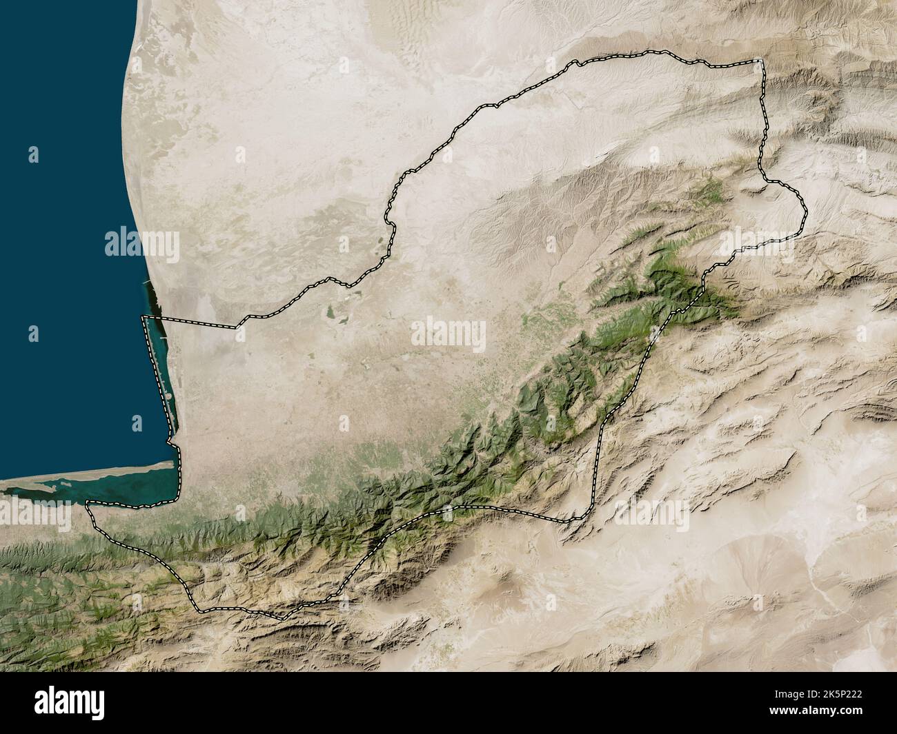 Golestan, province of Iran. Low resolution satellite map Stock Photo ...