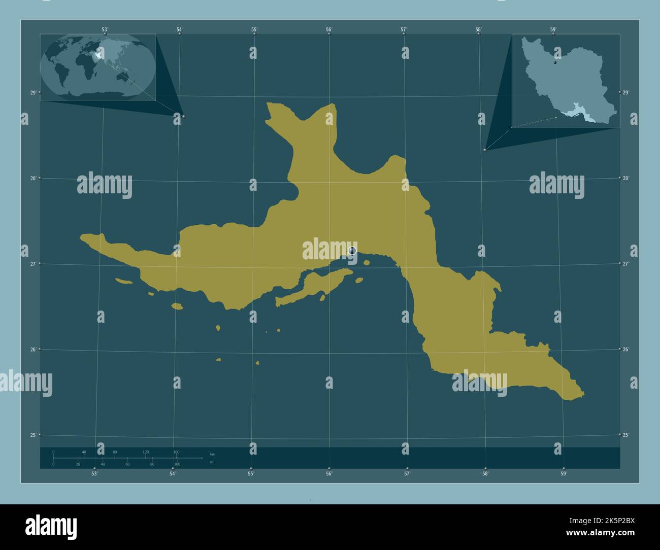 Hormozgan map hi-res stock photography and images - Alamy