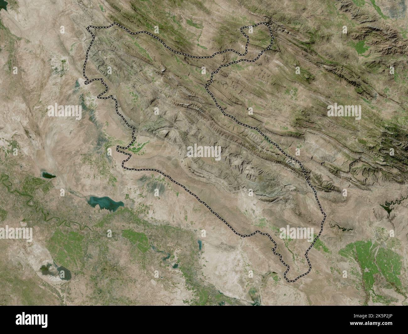 Ilam, province of Iran. High resolution satellite map Stock Photo - Alamy