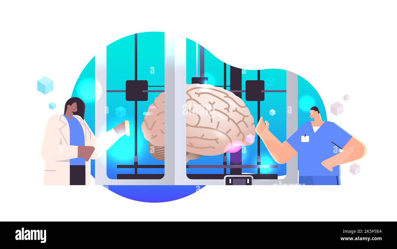 researchers prints brain model on 3d bio printer medical printing of ...