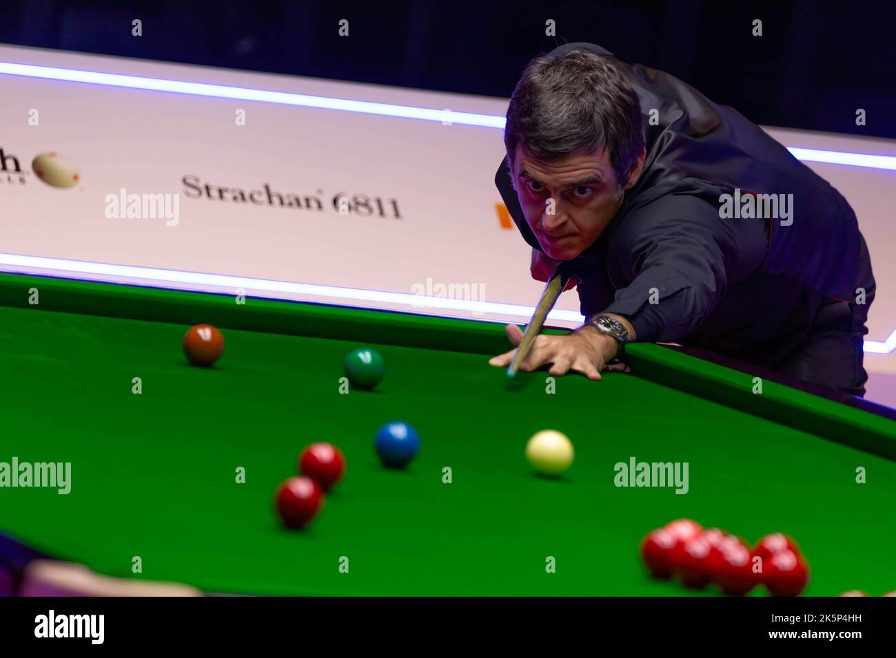 Ronnie O'Sullivan in action during the final match of Hong Kong Masters ...