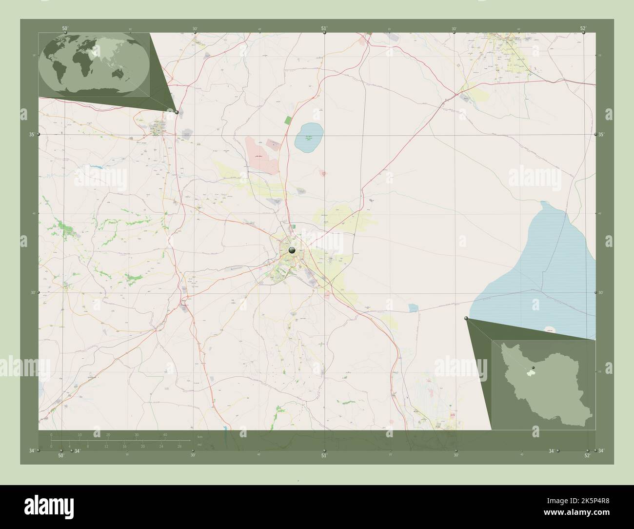 Map of qom hi-res stock photography and images - Alamy