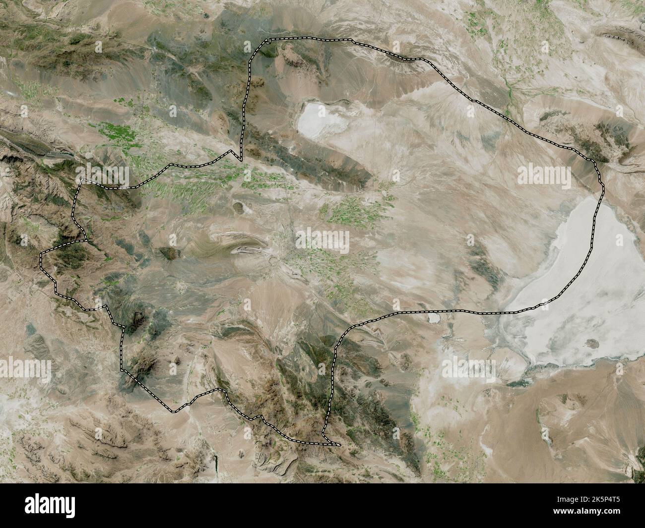 Qom, province of Iran. High resolution satellite map Stock Photo - Alamy