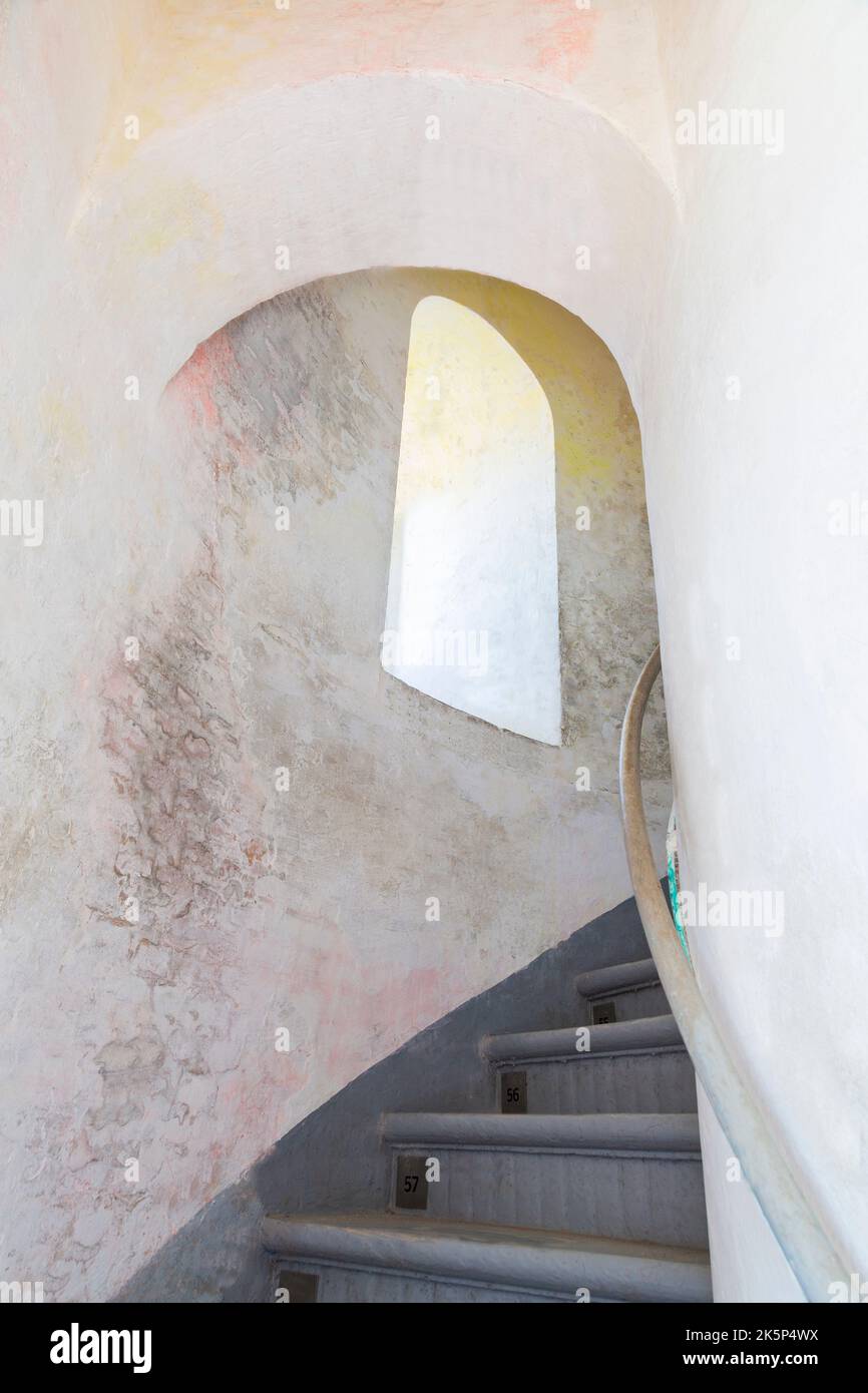 Spiral stairs, The Grey Lighthouse,Skagen, Denmark, Europe Stock Photo ...