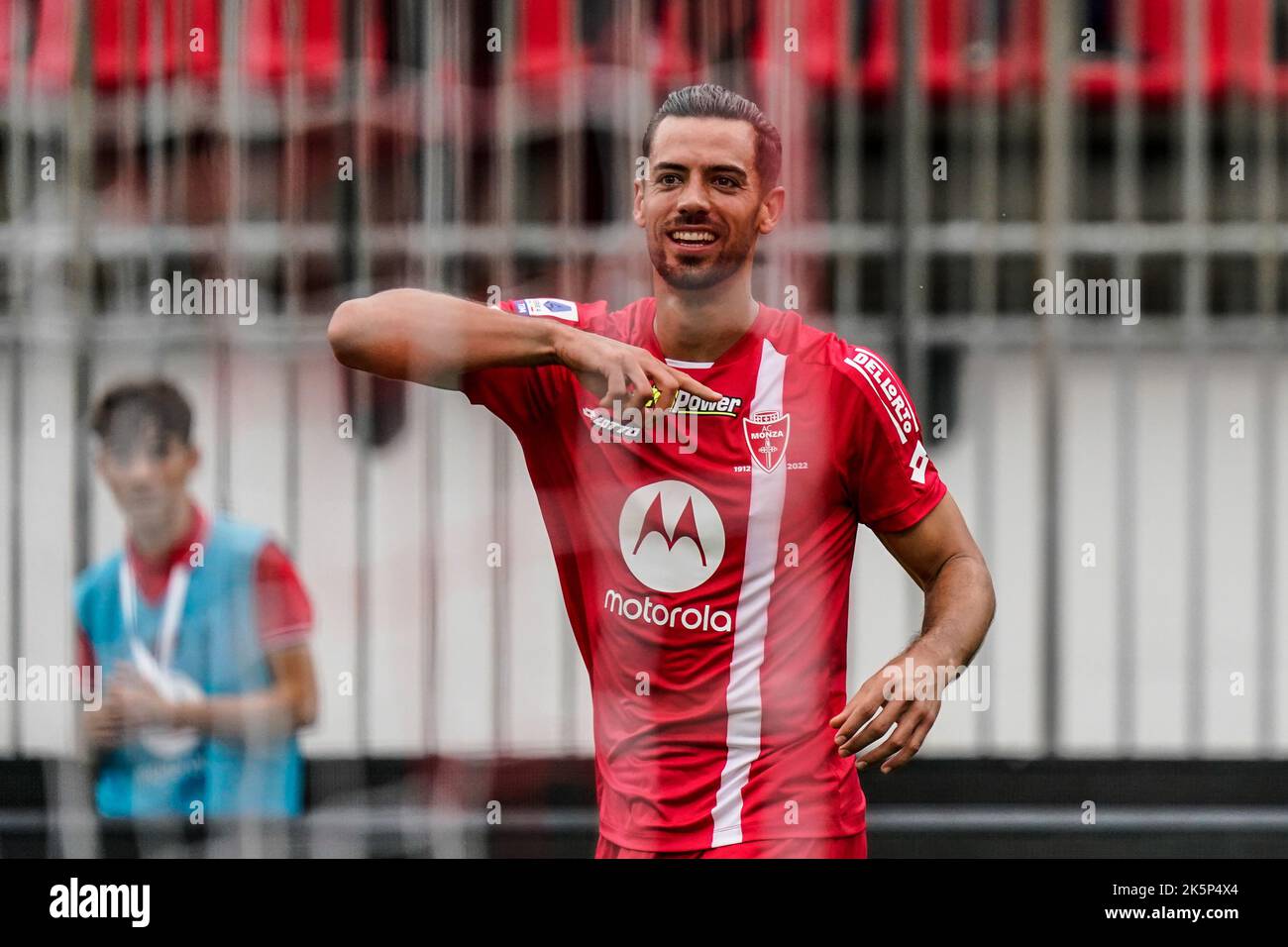 Pablo Mari (#3 AC Monza) goal celebrate during the Italian championship ...