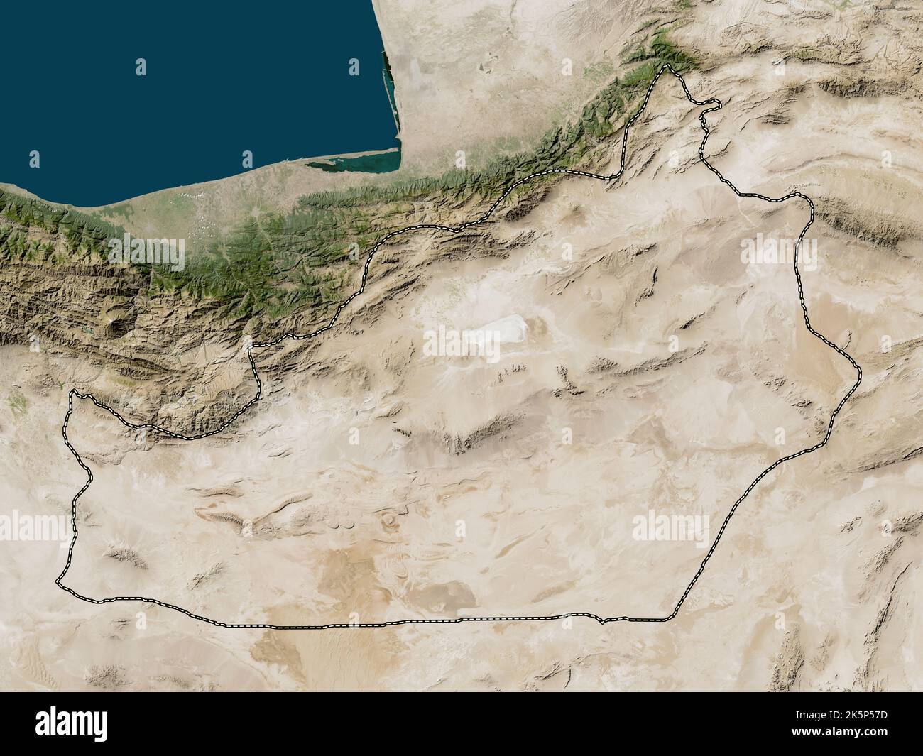 Semnan, province of Iran. Low resolution satellite map Stock Photo - Alamy
