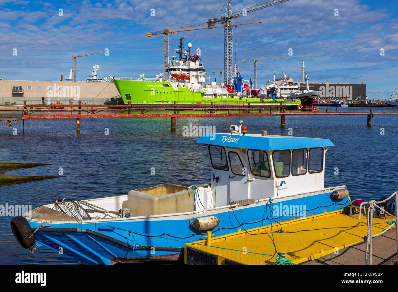 Oil Rig supply ship, Skagen, Denmark, Europe Stock Photo - Alamy