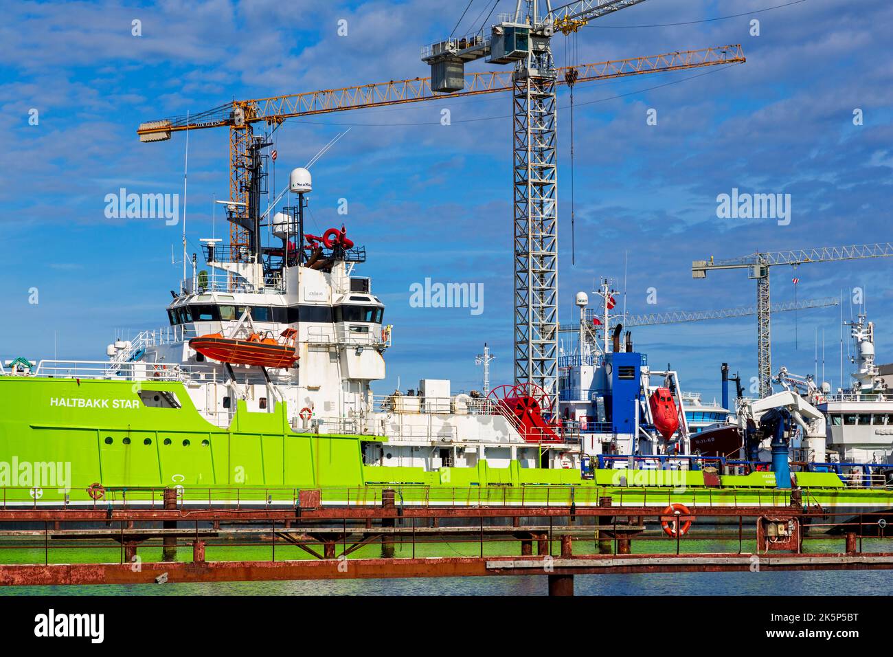 Oil Rig supply ship, Skagen, Denmark, Europe Stock Photo - Alamy