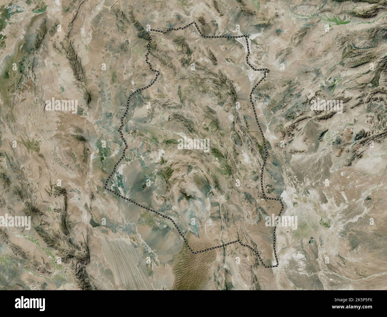 South Khorasan, province of Iran. High resolution satellite map Stock ...