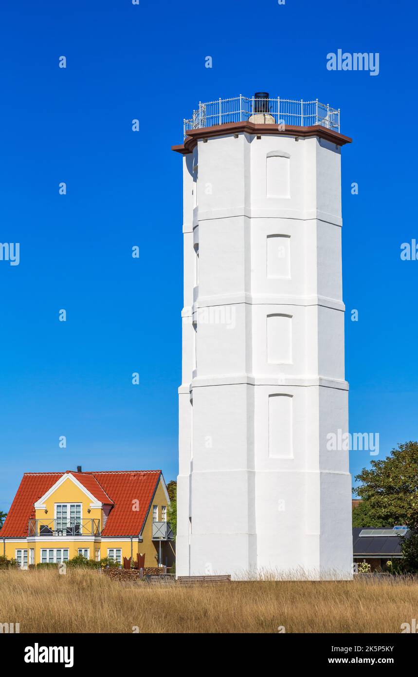 The White Lighthouse,Skagen, Denmark, Europe Stock Photo - Alamy