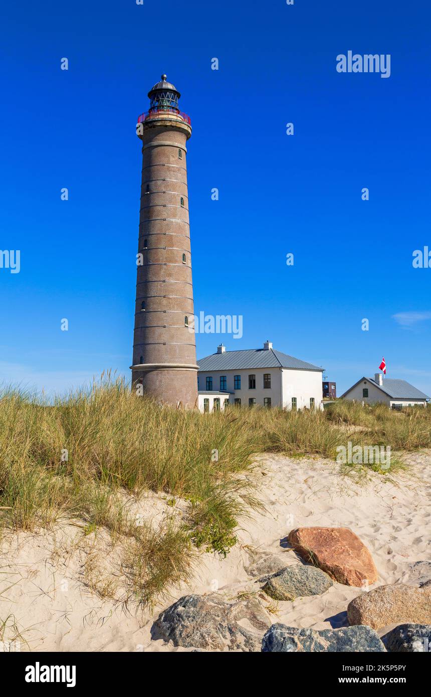The Grey Lighthouse,Skagen, Denmark, Europe Stock Photo - Alamy
