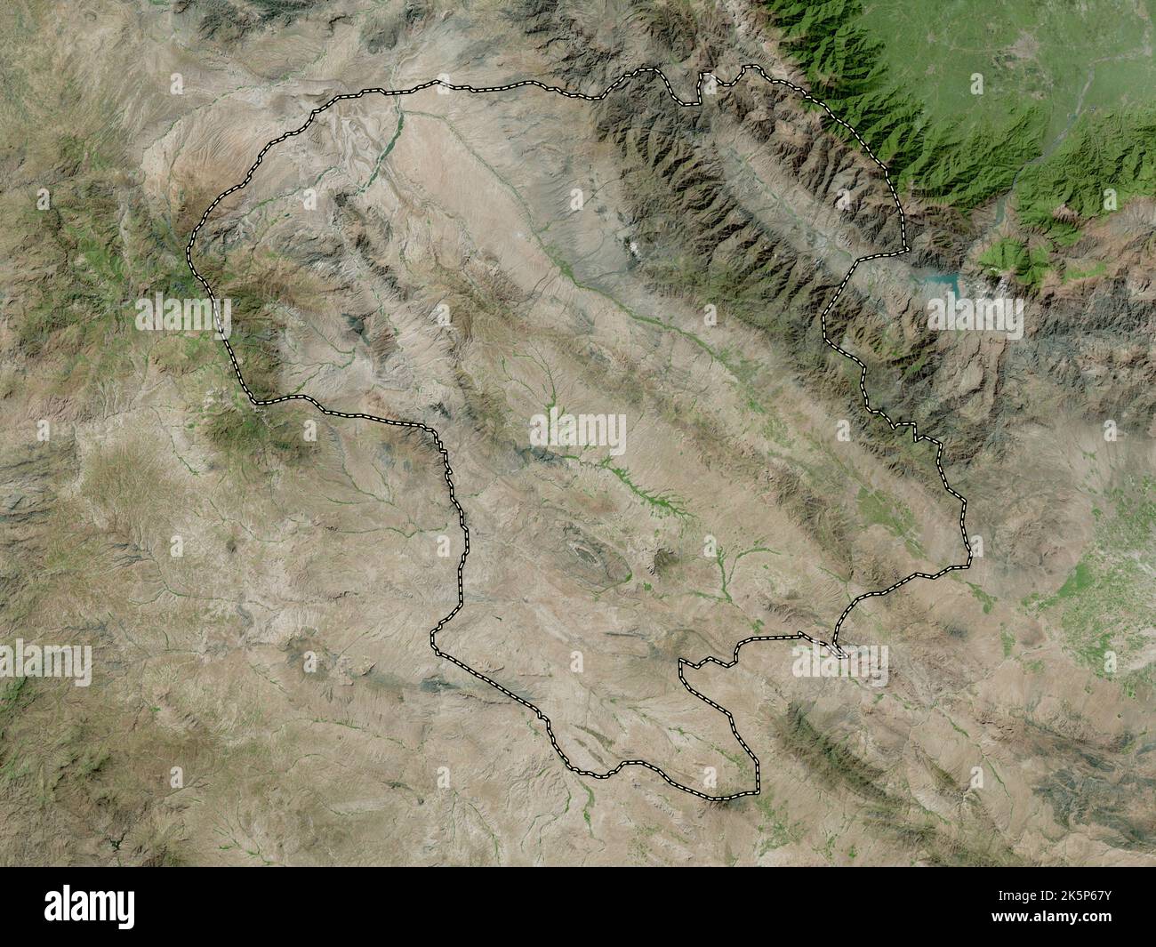 Zanjan, province of Iran. High resolution satellite map Stock Photo - Alamy