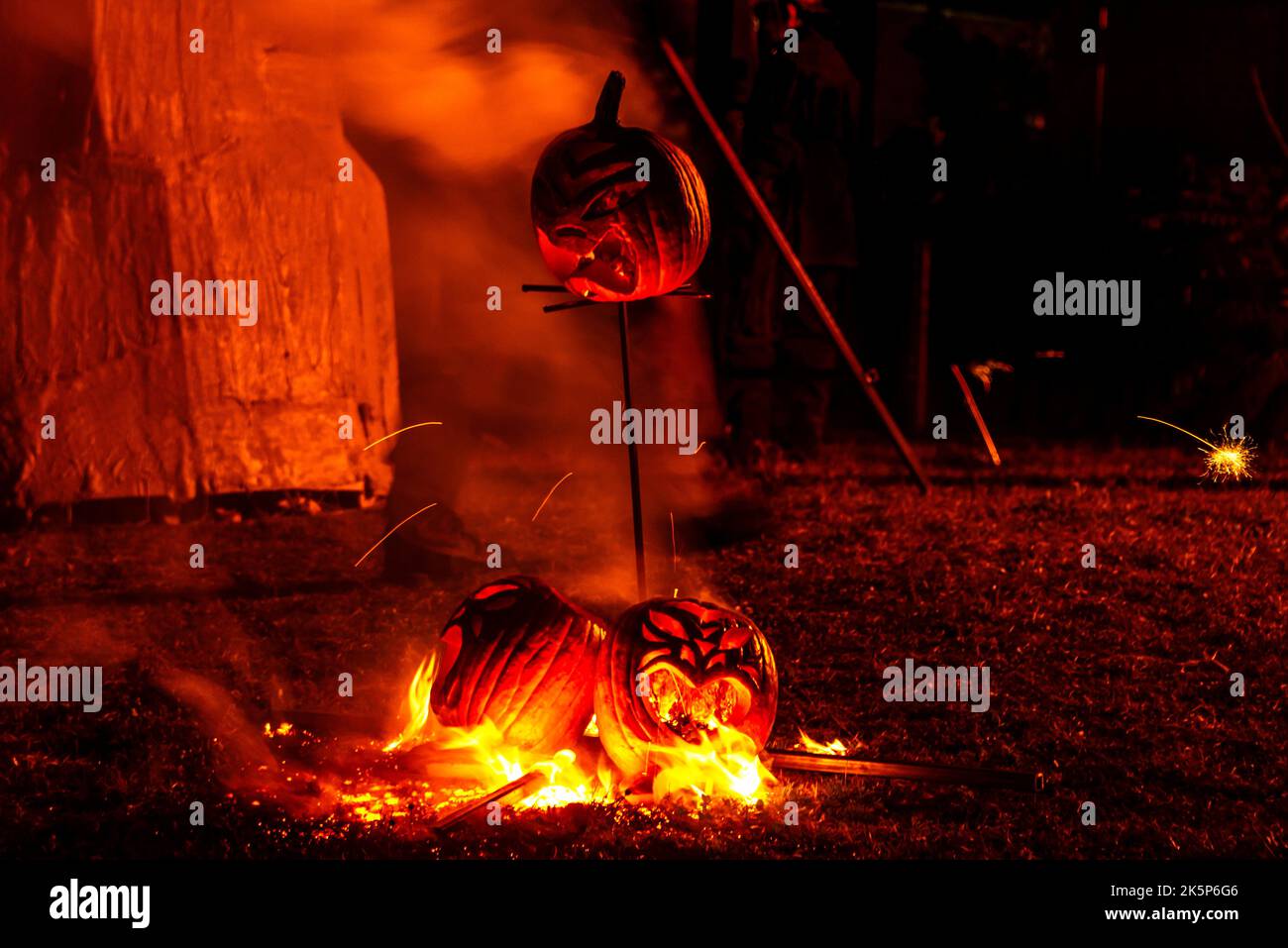 Halloween Iron Pour Stock Photo - Alamy