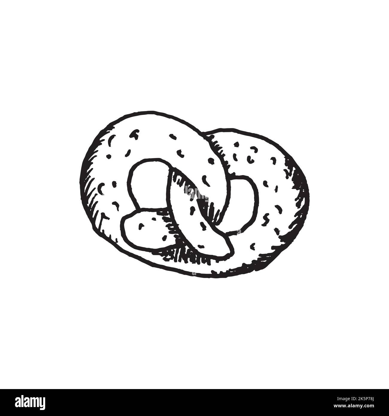 Pretzel illustration, drawing, engraving, ink, line art Stock Vector Image & Art - Alamy