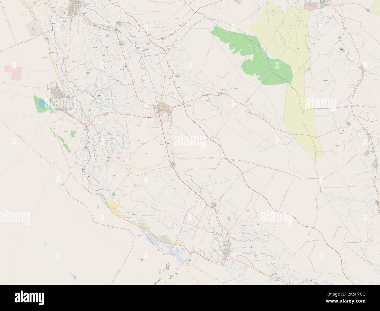 Al-Qadisiyah, province of Iraq. Open Street Map Stock Photo - Alamy
