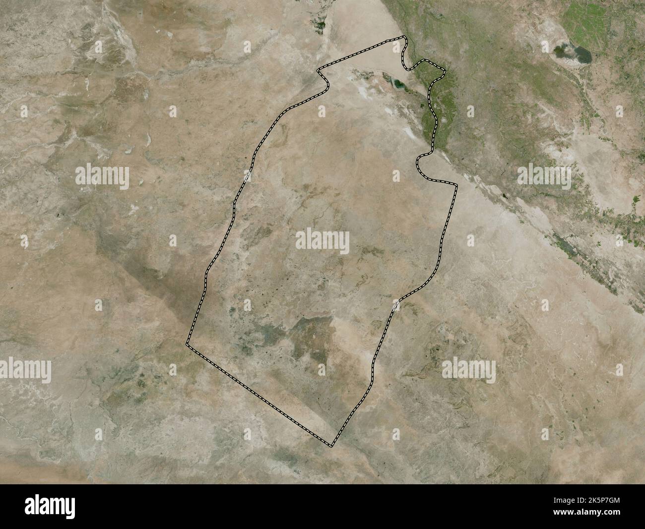An-Najaf, province of Iraq. High resolution satellite map Stock Photo ...
