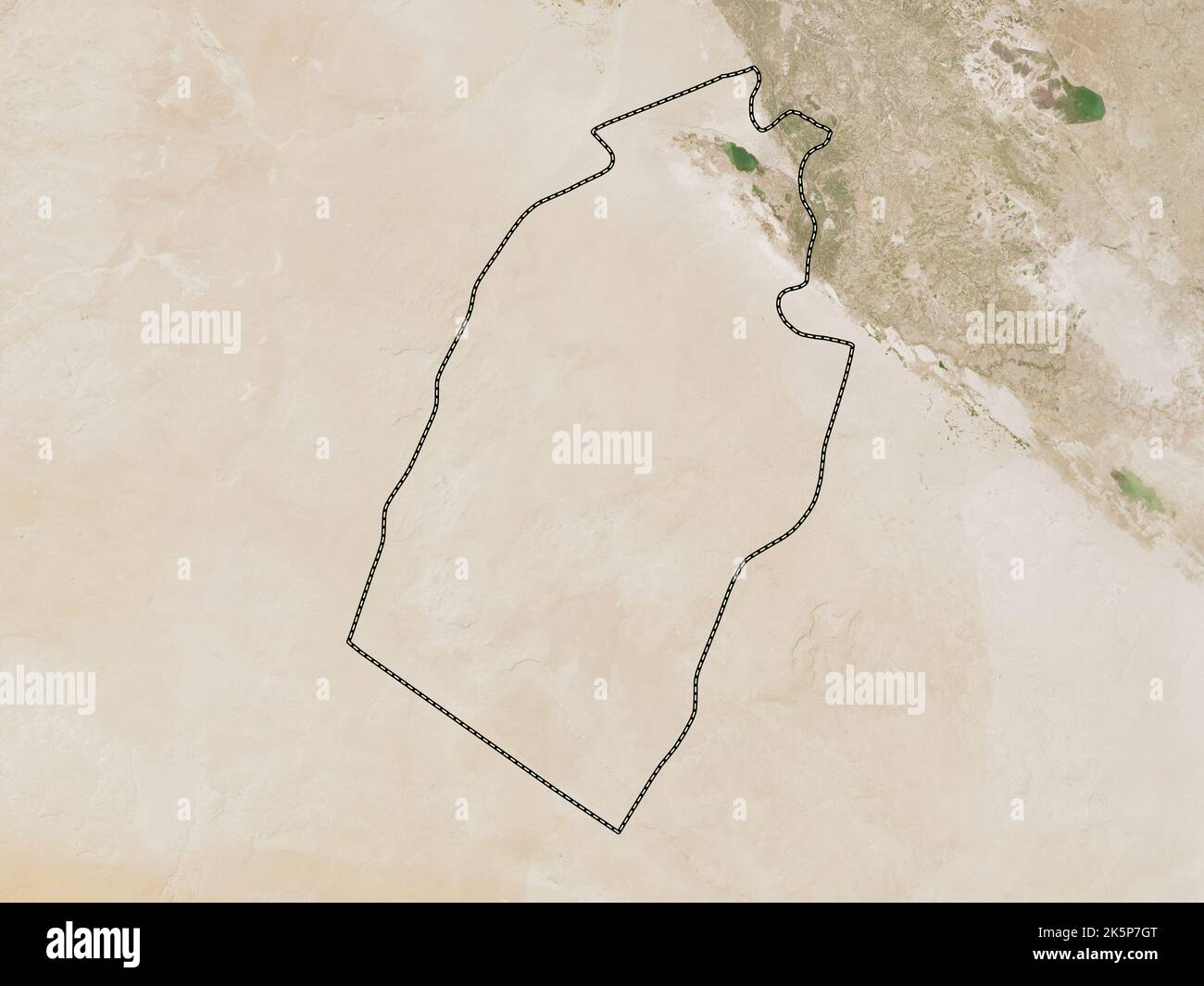 An-Najaf, province of Iraq. Low resolution satellite map Stock Photo ...