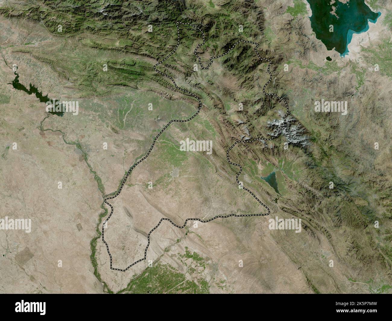 Arbil, province of Iraq. High resolution satellite map Stock Photo - Alamy