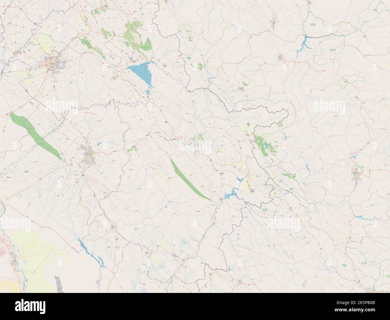 As-Sulaymaniyah, province of Iraq. Open Street Map Stock Photo - Alamy