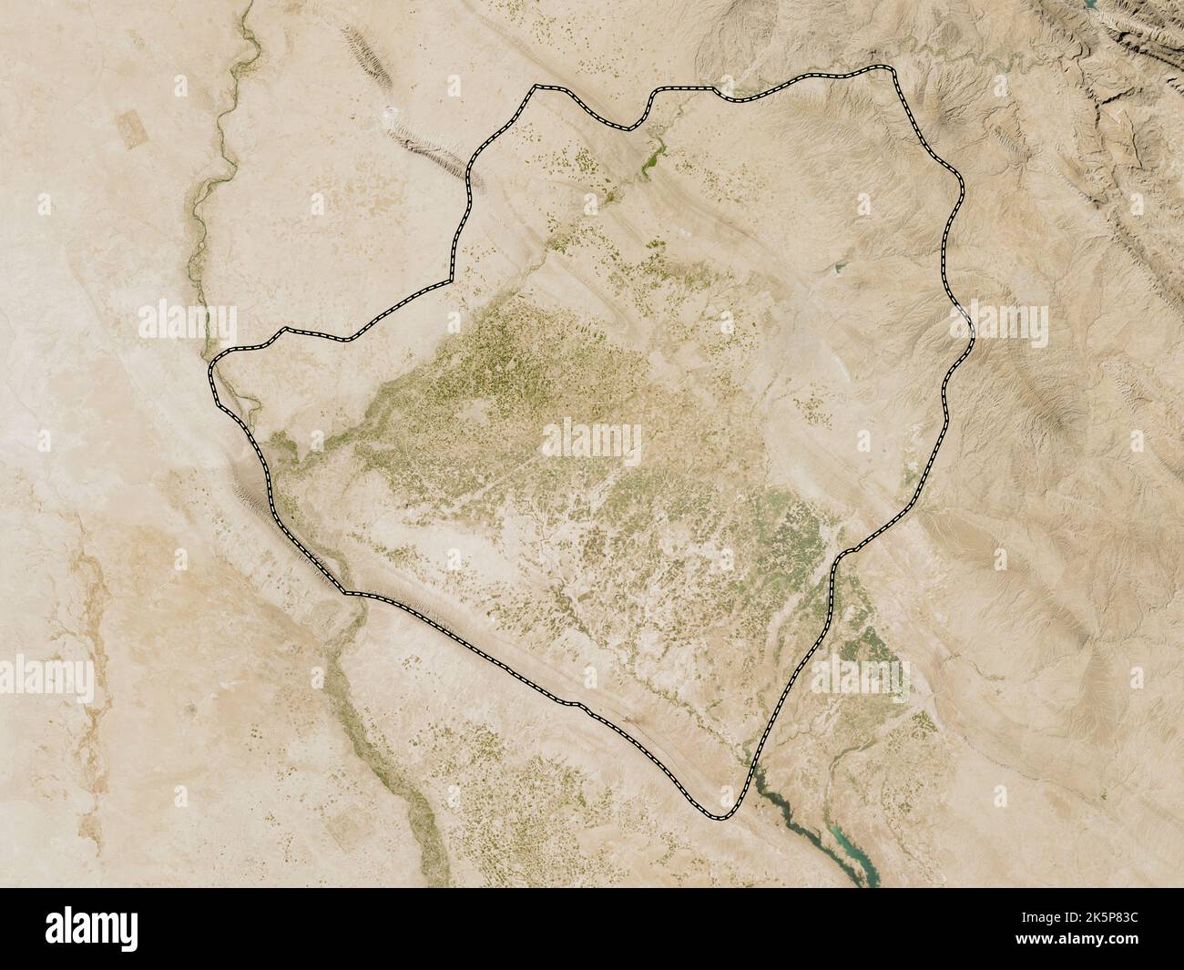 At-Ta'mim, province of Iraq. Low resolution satellite map Stock Photo ...