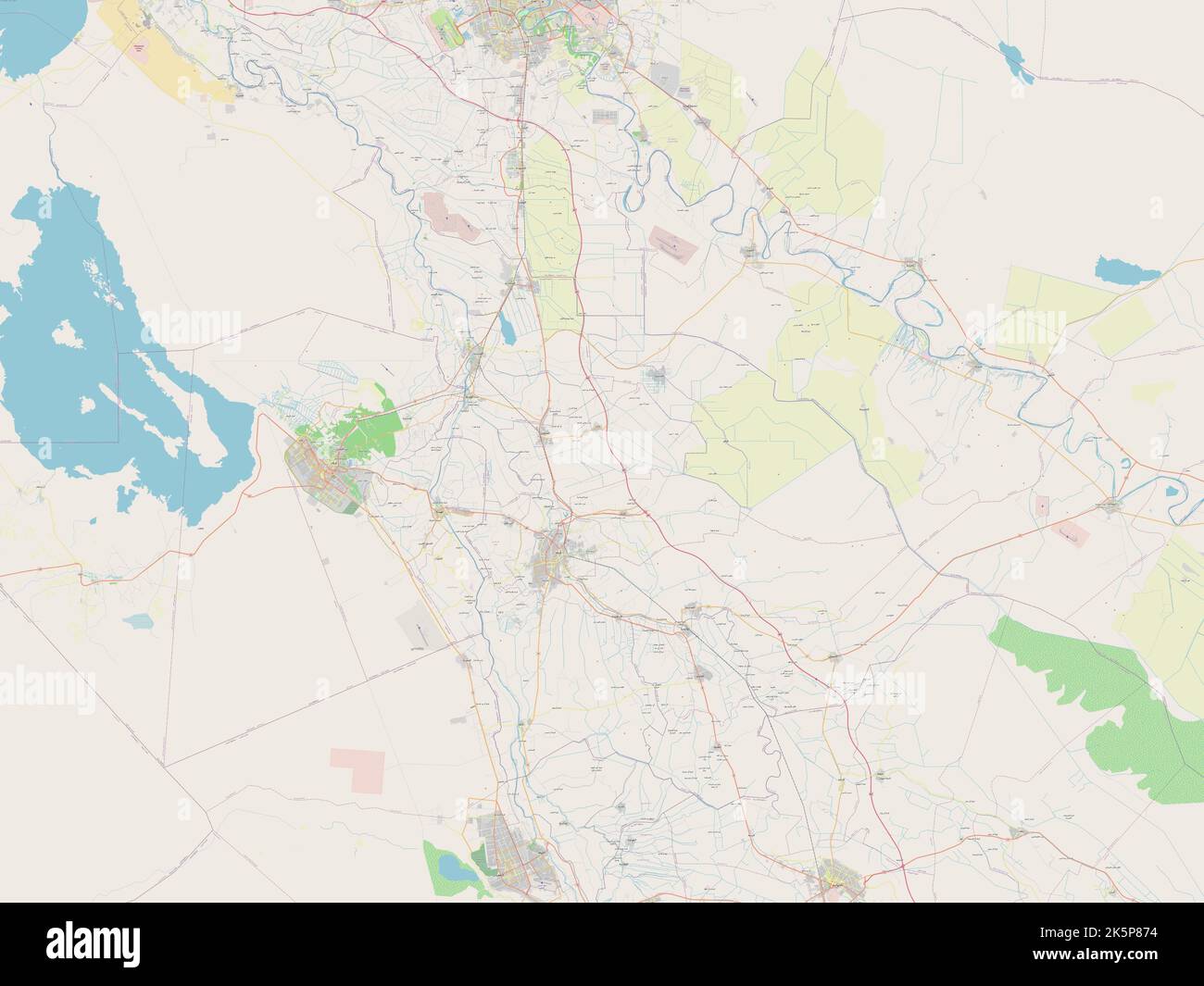 Babil, province of Iraq. Open Street Map Stock Photo - Alamy