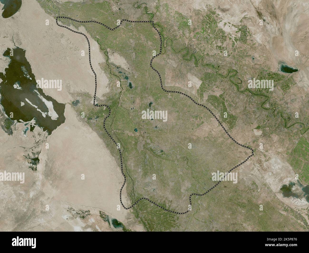 Babil, province of Iraq. High resolution satellite map Stock Photo - Alamy