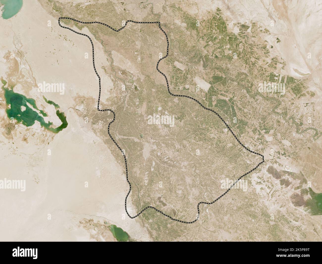 Babil, province of Iraq. Low resolution satellite map Stock Photo - Alamy