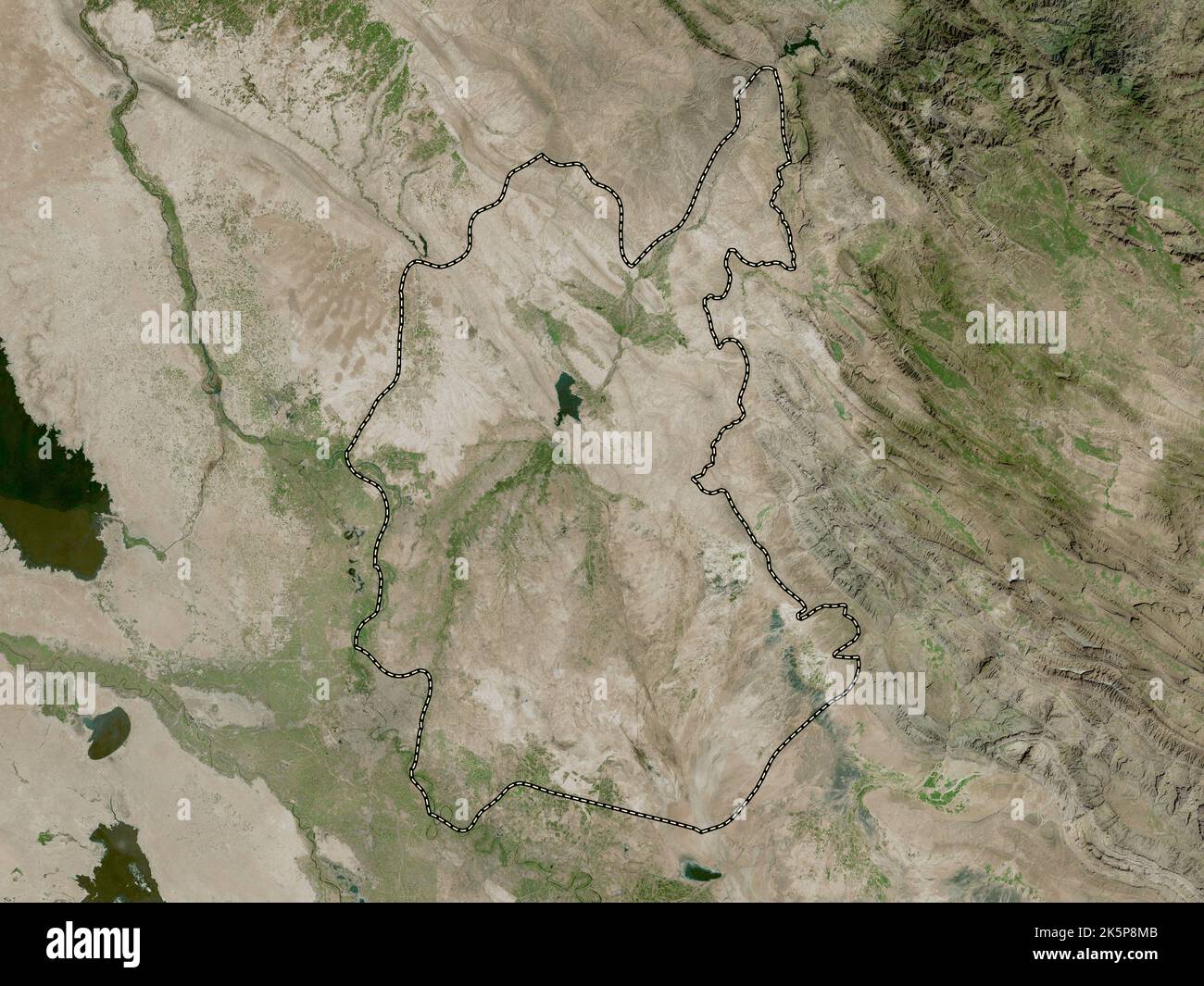 Diyala, province of Iraq. High resolution satellite map Stock Photo - Alamy