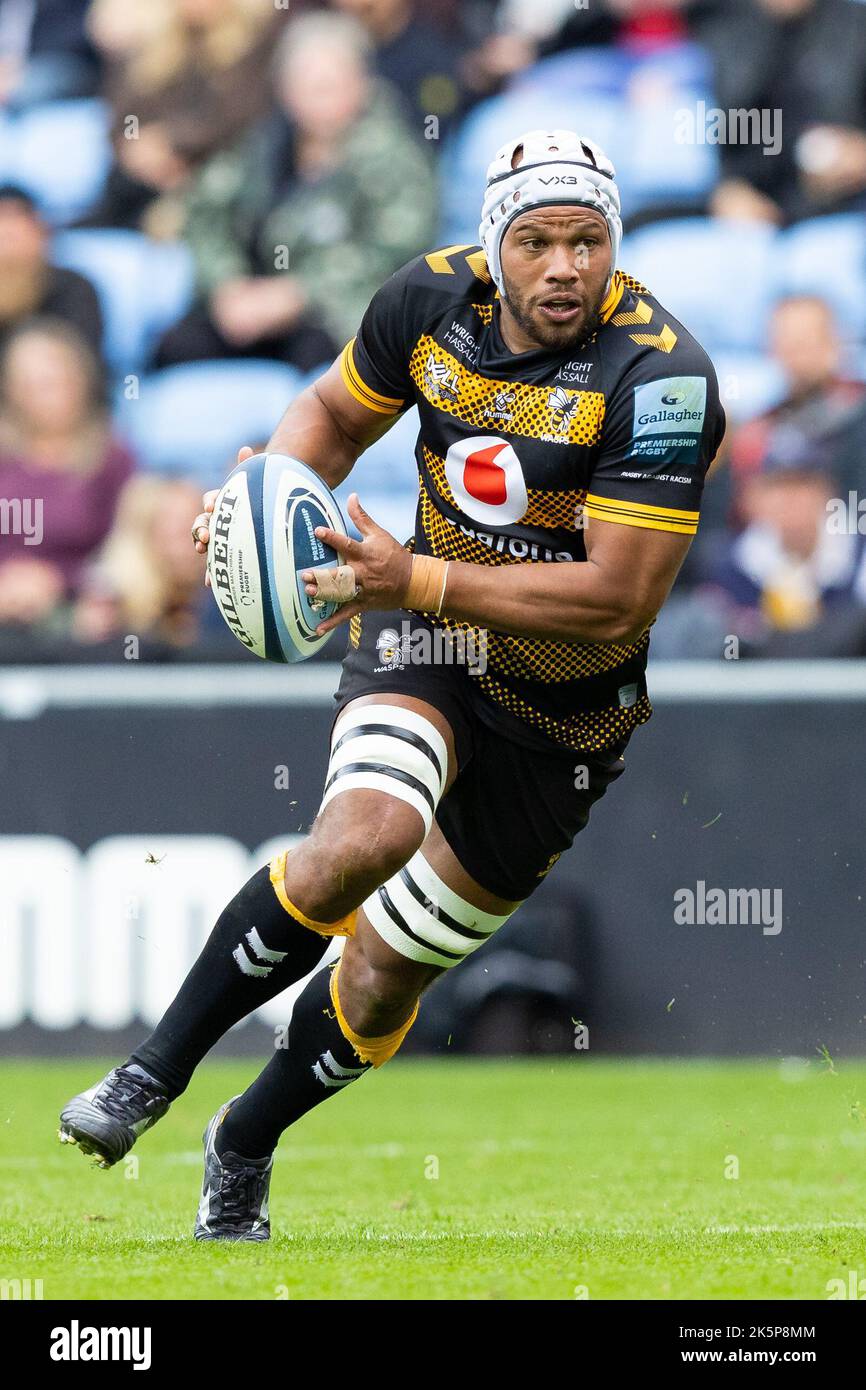 Nizaam Carr of Wasps Rugby during the Gallagher Premiership match Wasps ...