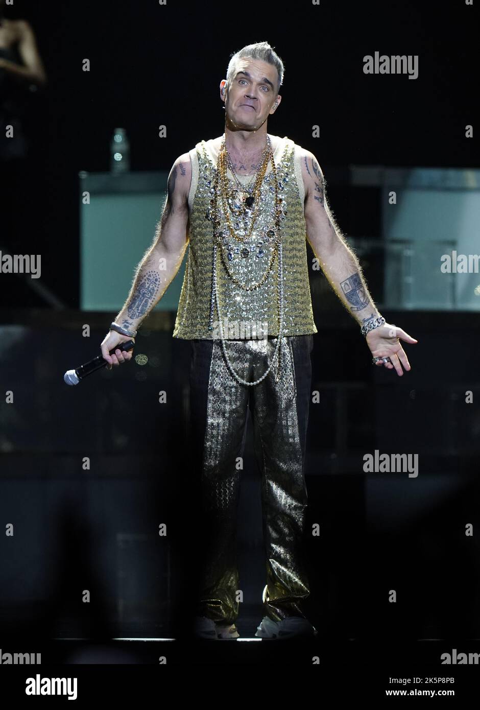 EDITORIAL USE ONLY. Not for use after November 5, 2022 Robbie Williams ...