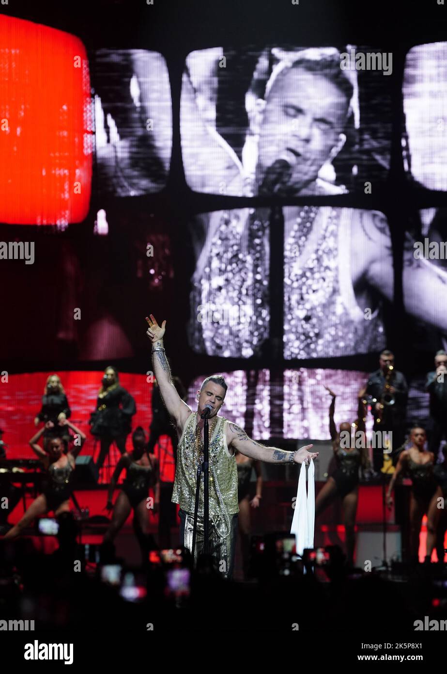 EDITORIAL USE ONLY. Not for use after November 5, 2022 Robbie Williams ...