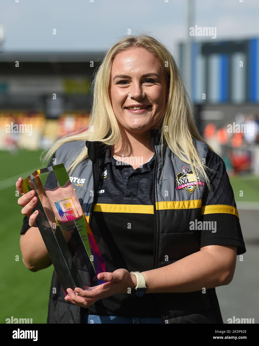 York, England -11th September 2022 - Grace field with Nines Trophy ...