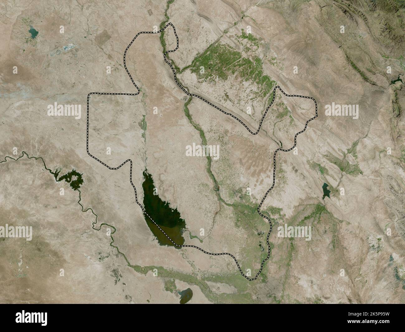 Sala ad-Din, province of Iraq. High resolution satellite map Stock ...