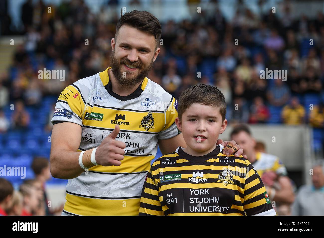 York, England -11th September 2022 - Matty Marsh of York Knights. Rugby ...