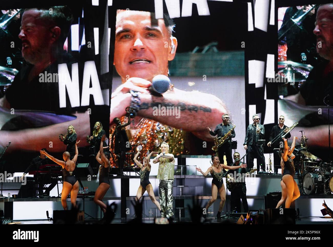 EDITORIAL USE ONLY. Not for use after November 5, 2022 Robbie Williams ...