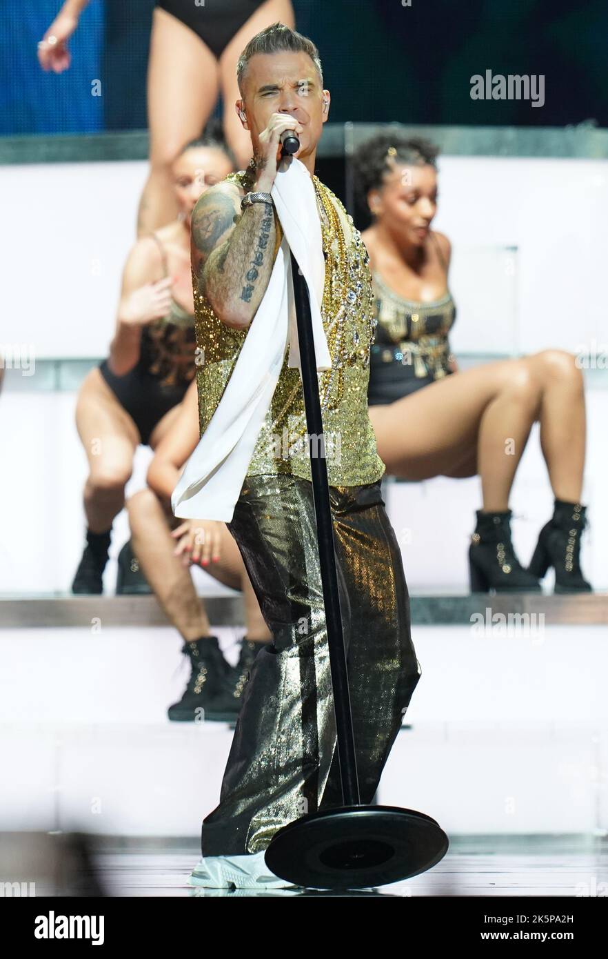 EDITORIAL USE ONLY. Not for use after November 5, 2022 Robbie Williams ...