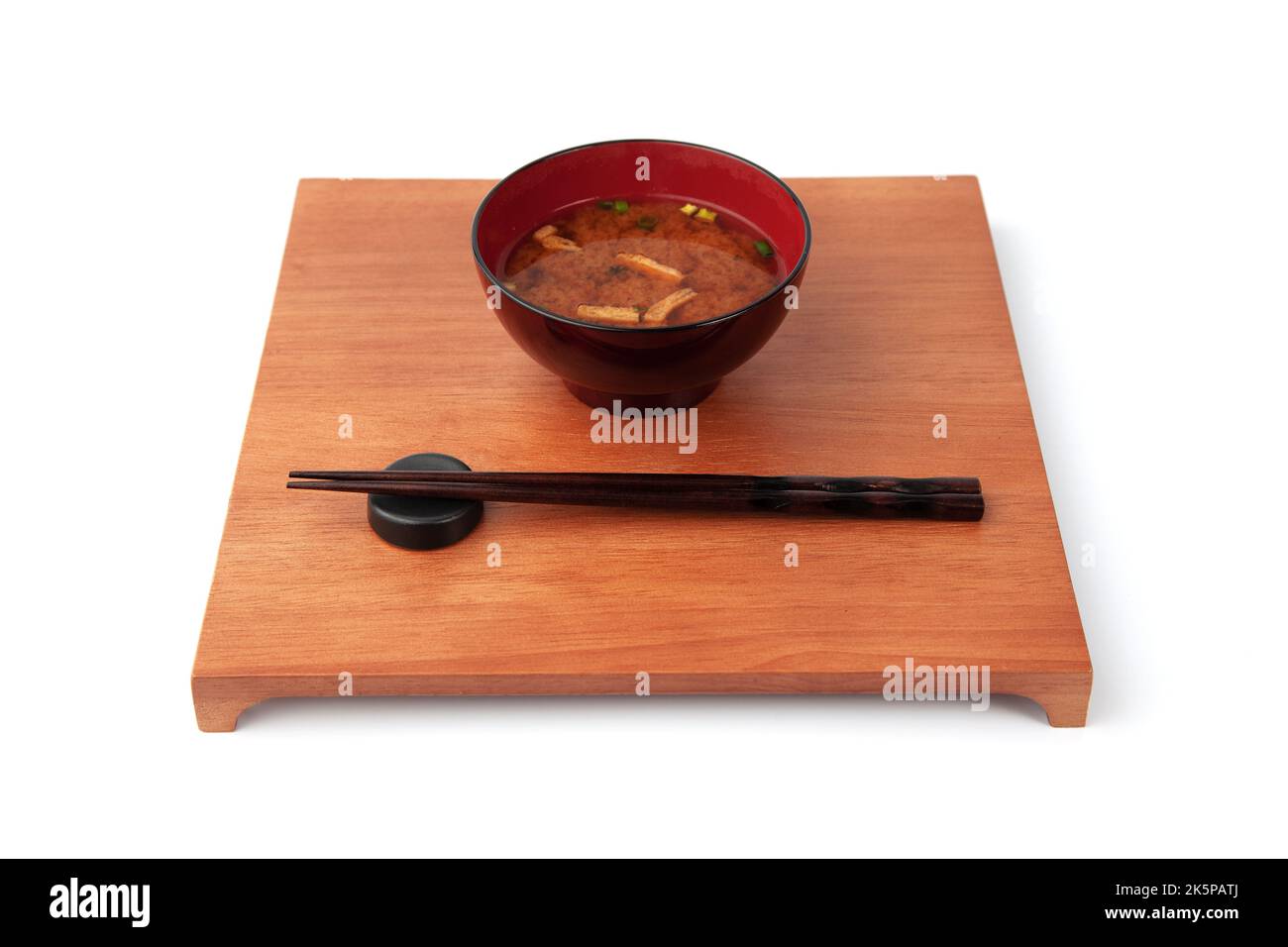 hot miso soup isolated on white background Stock Photo - Alamy